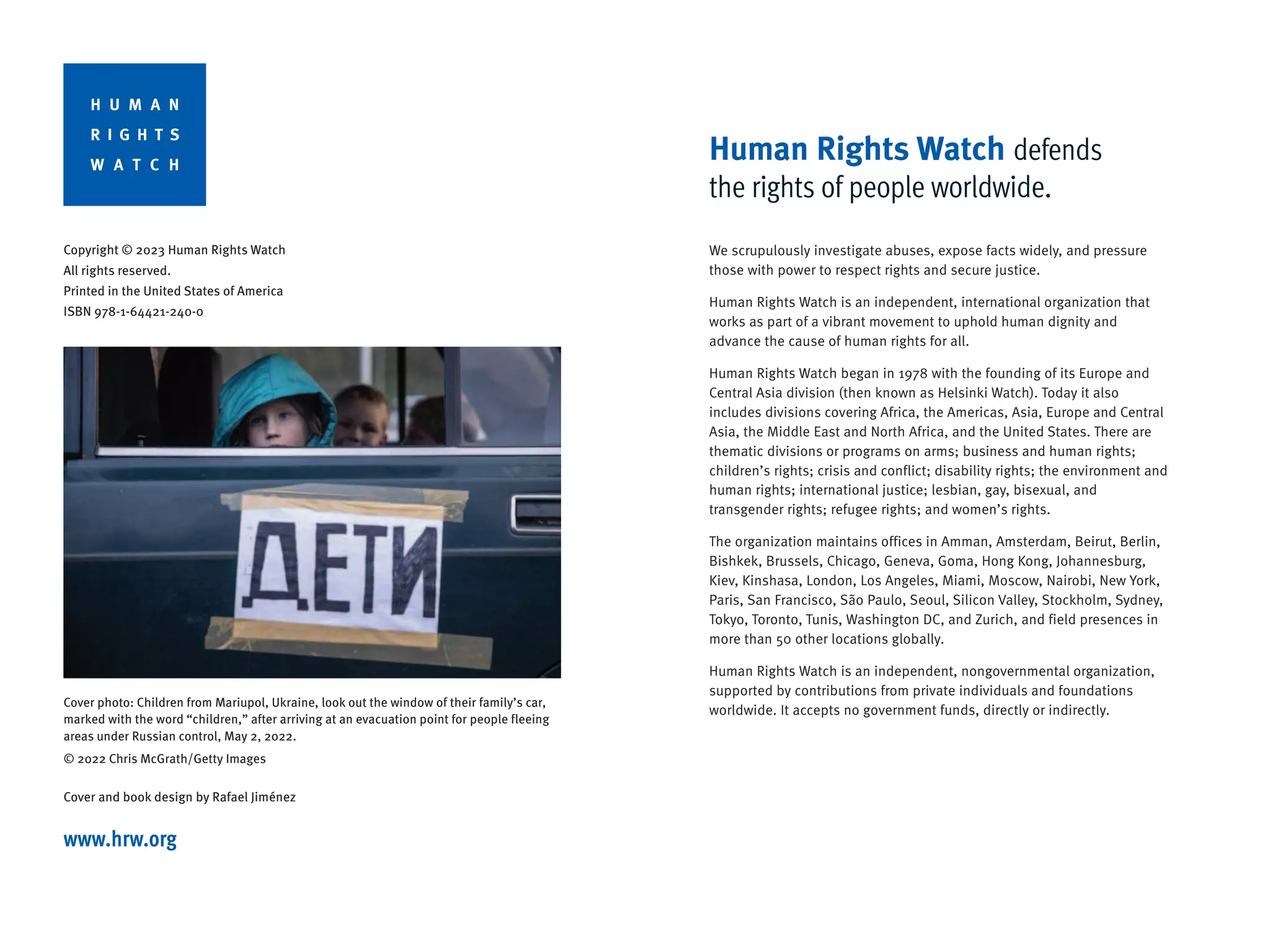 Human Rights Watch: World Report 2023 | PDF | War and Conflicts