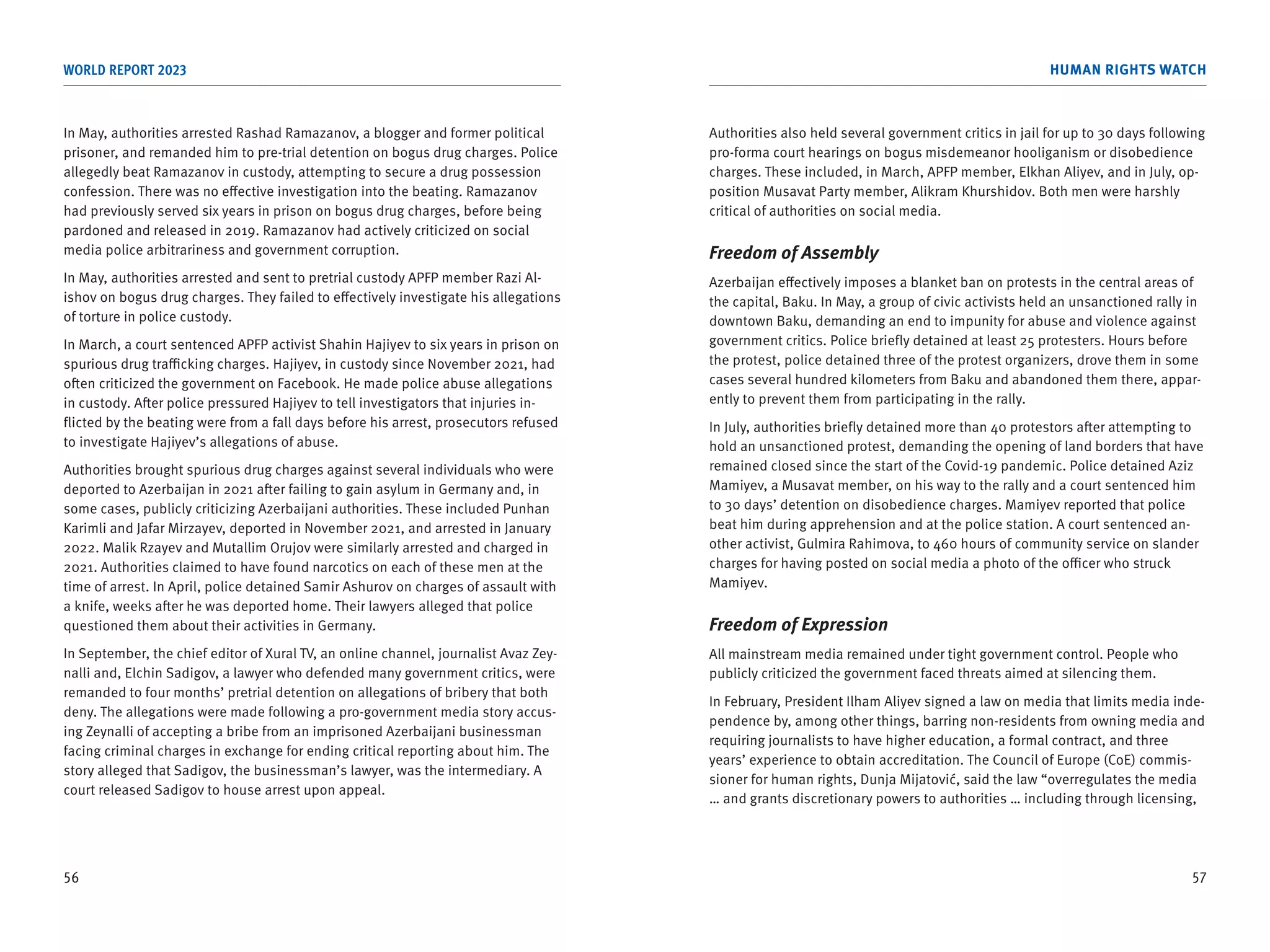 Human Rights Watch: World Report 2023 | PDF | War and Conflicts