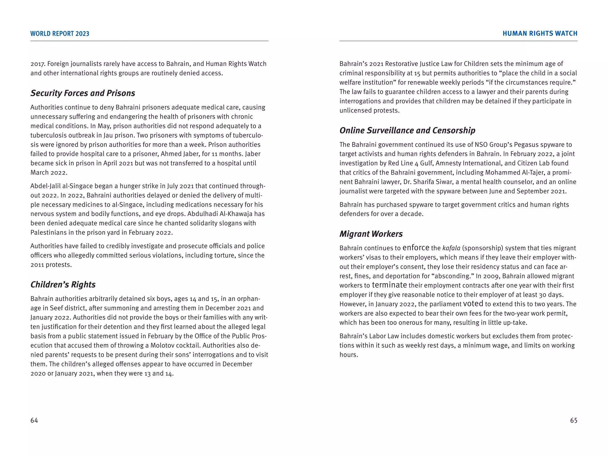 Human Rights Watch: World Report 2023 | PDF