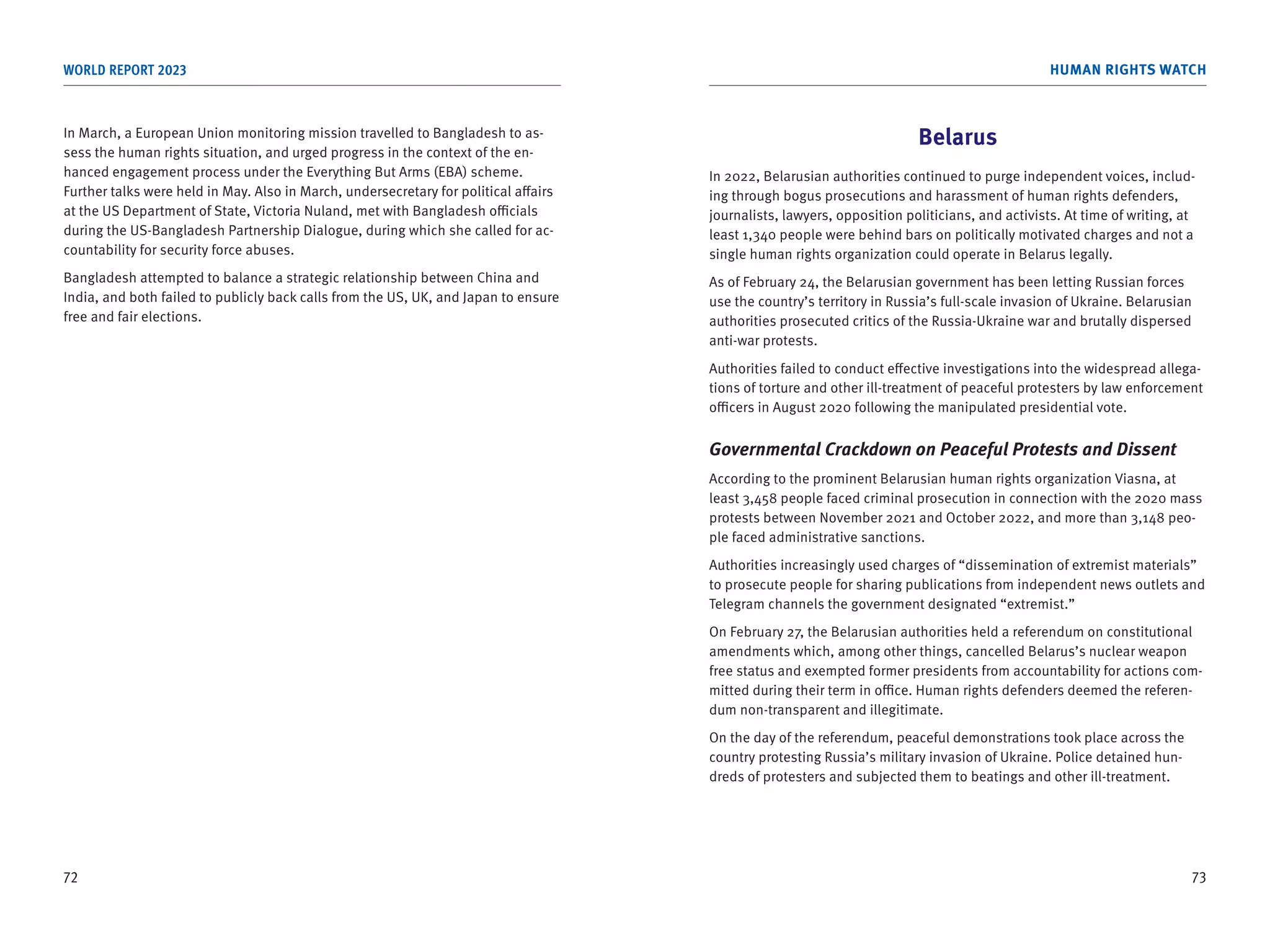 Human Rights Watch: World Report 2023 | PDF | War and Conflicts