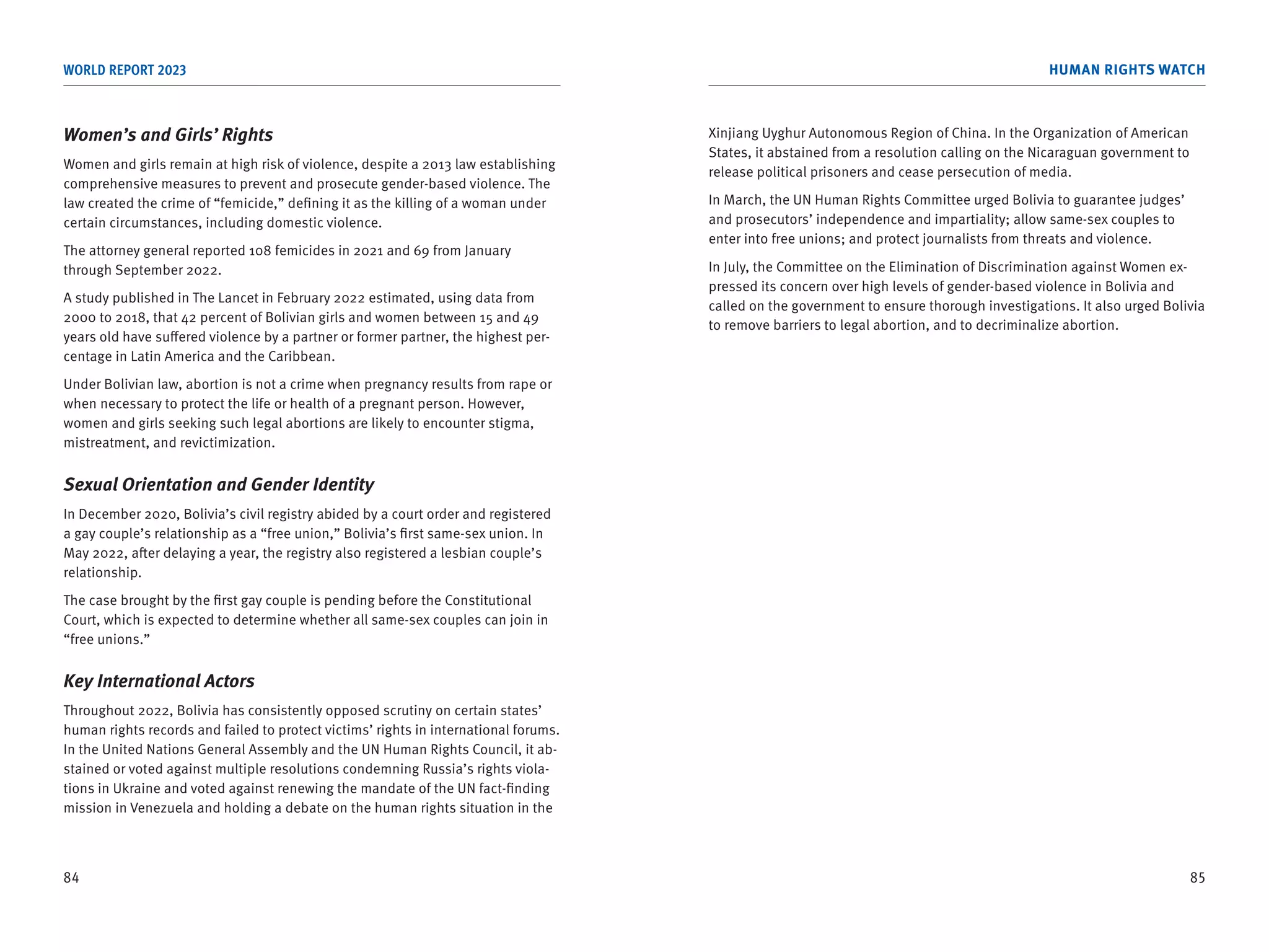 Human Rights Watch: World Report 2023 | PDF