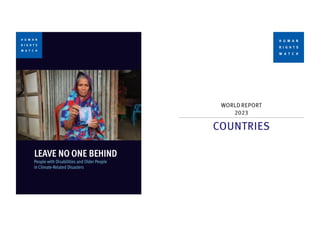 Human Rights Watch: World Report 2023 | PDF
