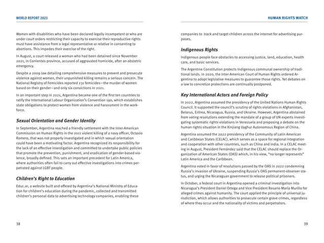 Human Rights Watch: World Report 2023 | PDF | War and Conflicts