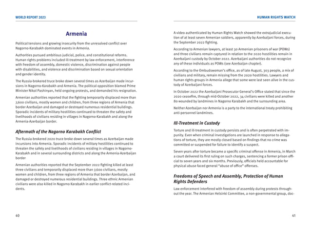 Human Rights Watch: World Report 2023 | PDF | War and Conflicts