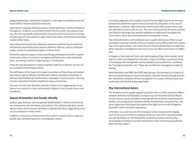 Human Rights Watch: World Report 2023 | PDF | War and Conflicts