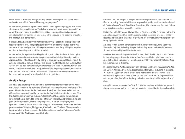 Human Rights Watch: World Report 2023 | PDF | War and Conflicts