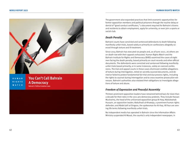 Human Rights Watch: World Report 2023 | PDF | War and Conflicts