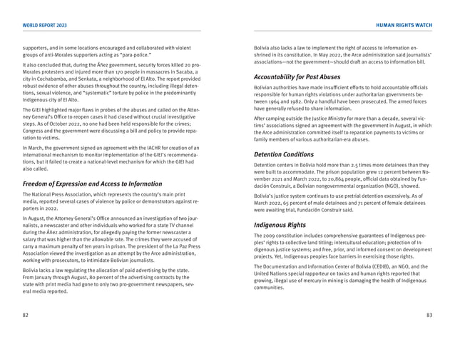 Human Rights Watch: World Report 2023 | PDF | War and Conflicts