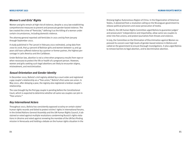 Human Rights Watch: World Report 2023 | PDF | War and Conflicts