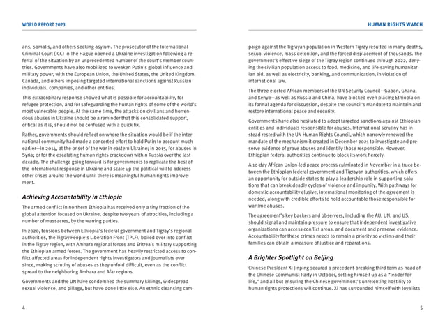 Human Rights Watch: World Report 2023 | PDF | War and Conflicts