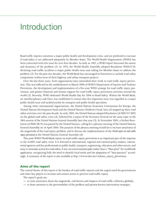 World report traffic prevention | PDF