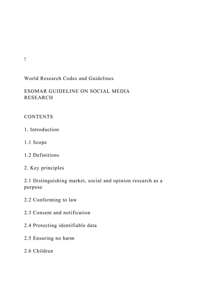 !World Research Codes and Guidelines ESOMAR GUIDEL.docx