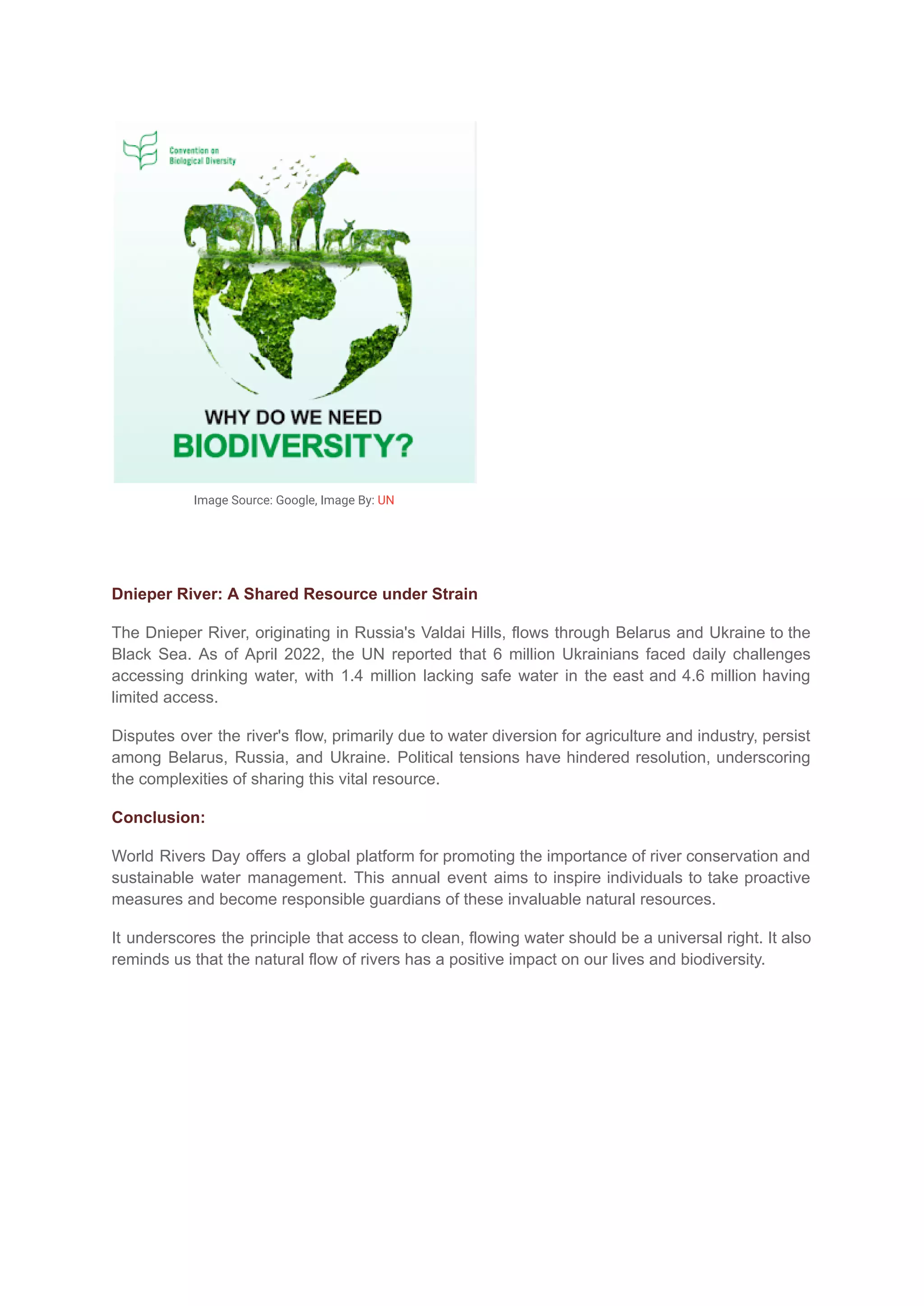 World Rivers Day: Environmental Challenges and Geopolitical ...