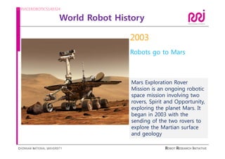 World Robot History. The Olivetti _SIGMA_ a Cartesiancoordinate. first ...