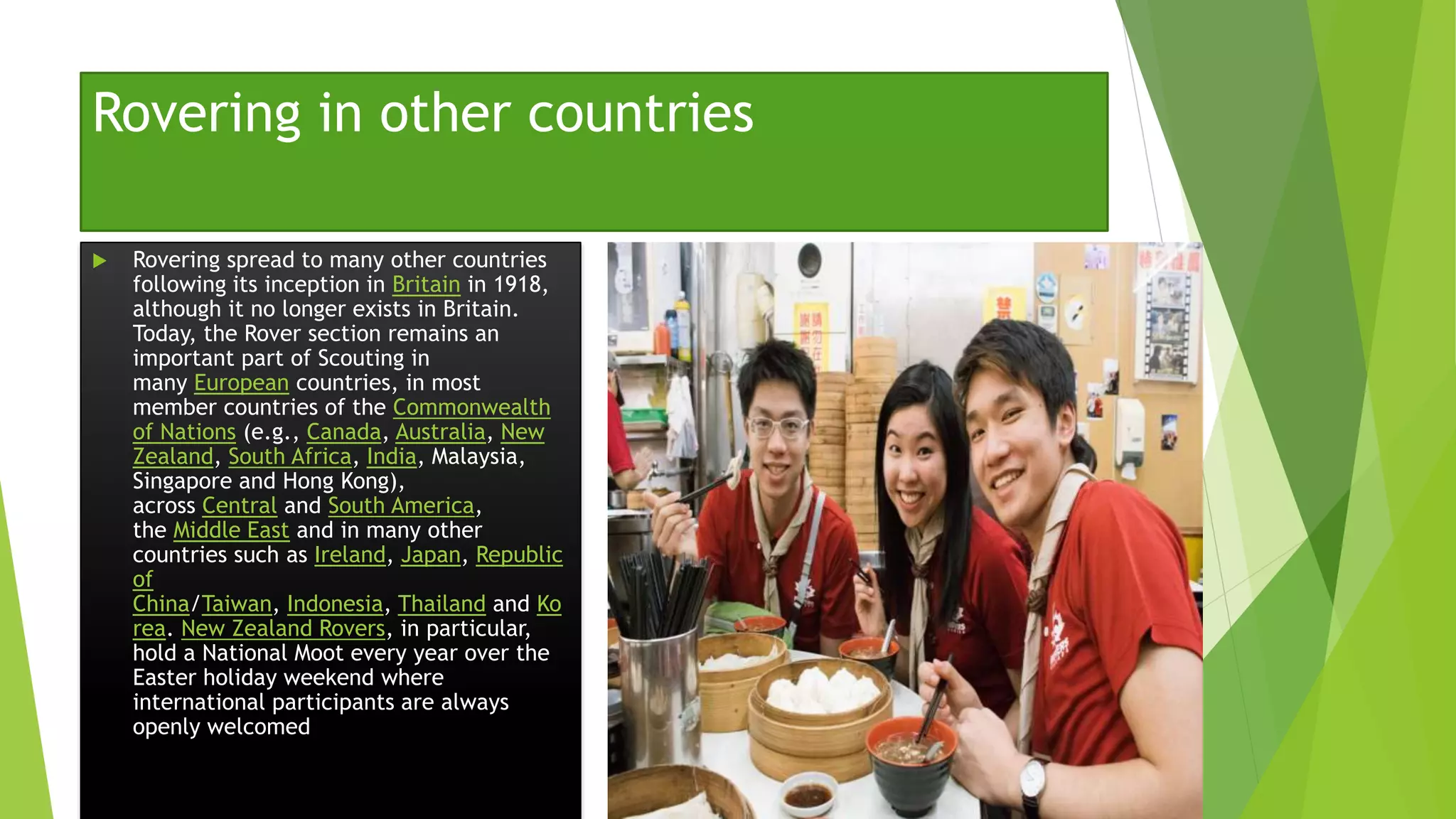 World Rover Scouting History | PPTX