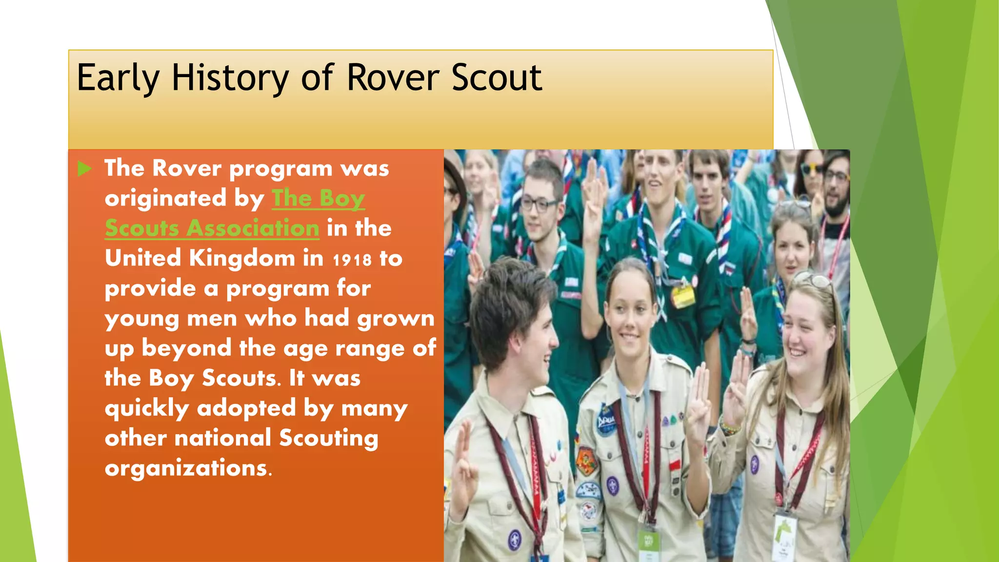 World Rover Scouting History | PPTX