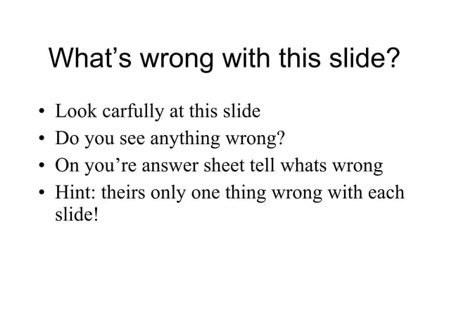 Worlds Worst PowerPoint | PPT