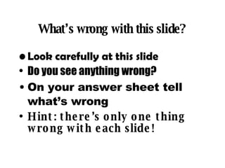 Worlds Worst PowerPoint | PPT