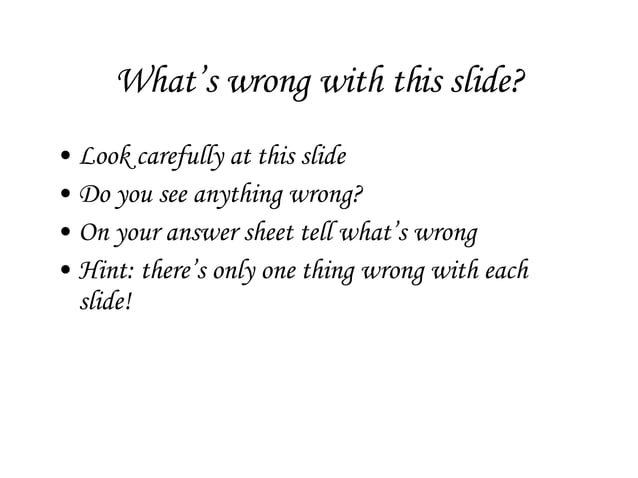 Worlds Worst PowerPoint | PPT