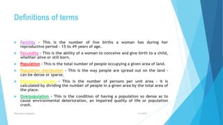 Population Geography: Worlds' Ancient Views on Fertility | PPT