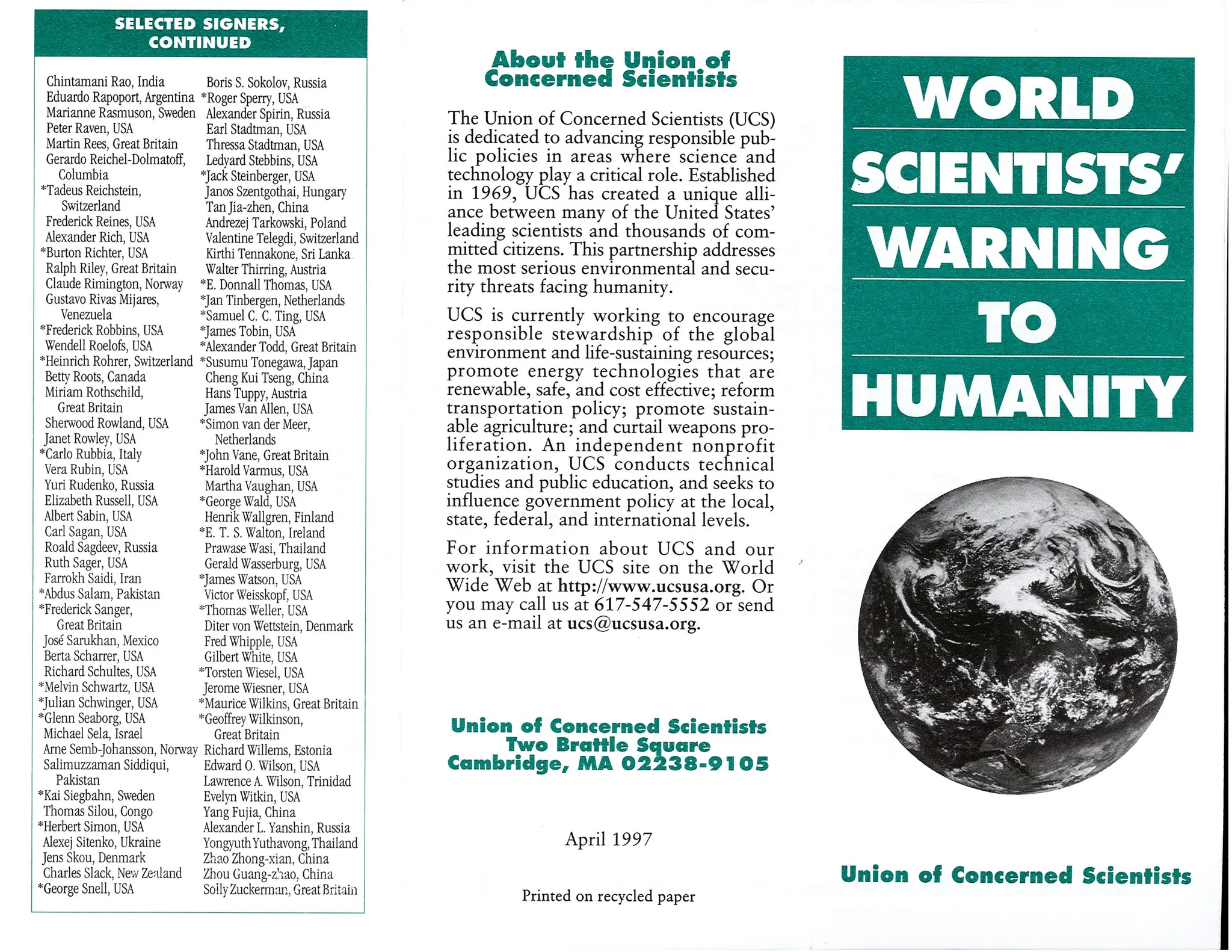 Human beings and the natural world are on a collision course, | PDF