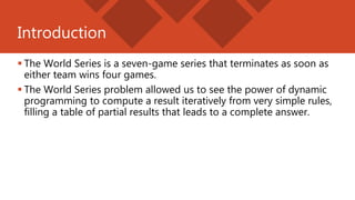 World Series Problem | PPTX