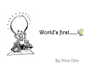 World’s first | PDF