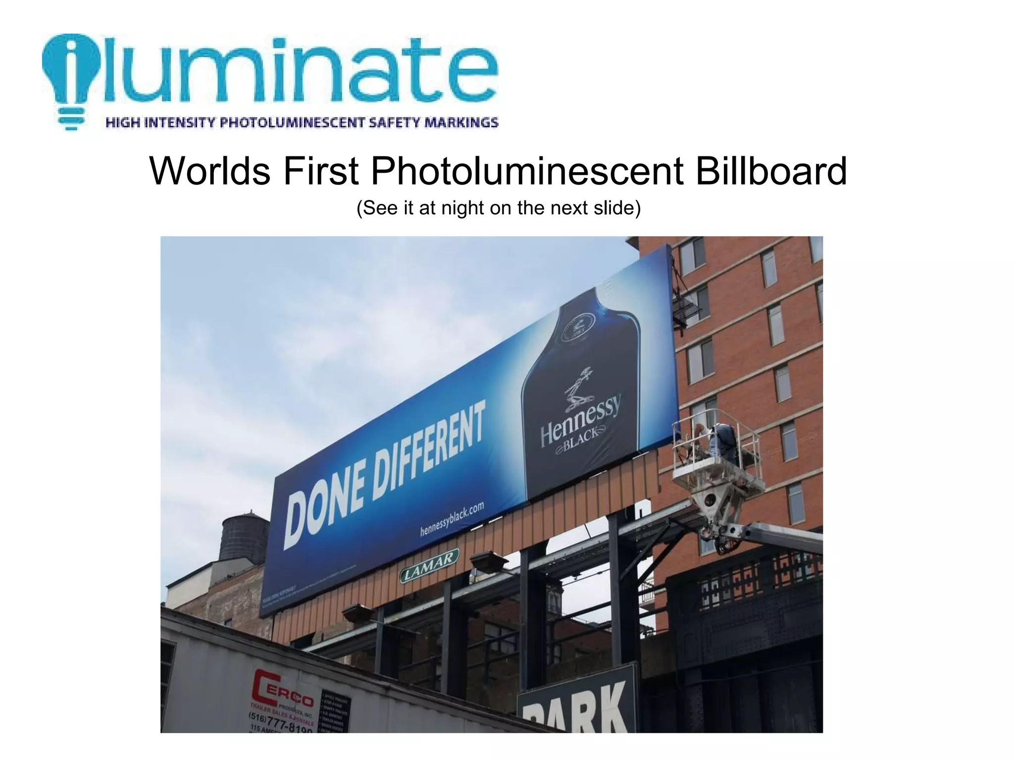 Worlds First Photoluminescent Billboard | PPT