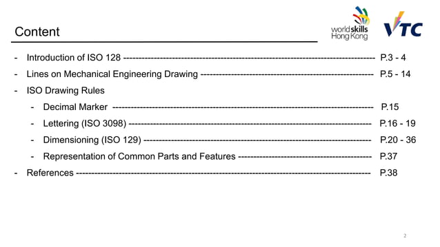 Introduction of ISO standards for technical engineering drawing | PPTX ...