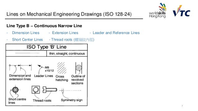 Introduction of ISO standards for technical engineering drawing