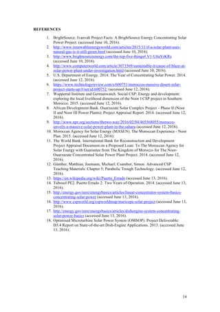 World's largest solar thermal power plants | PDF | Power and Energy ...