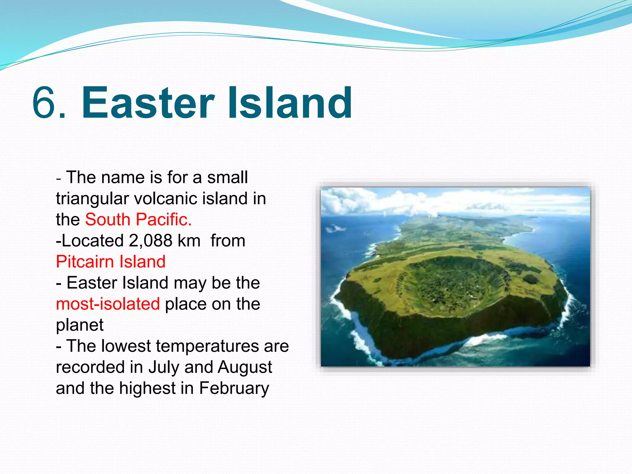 World’s most remote islands | PPTX