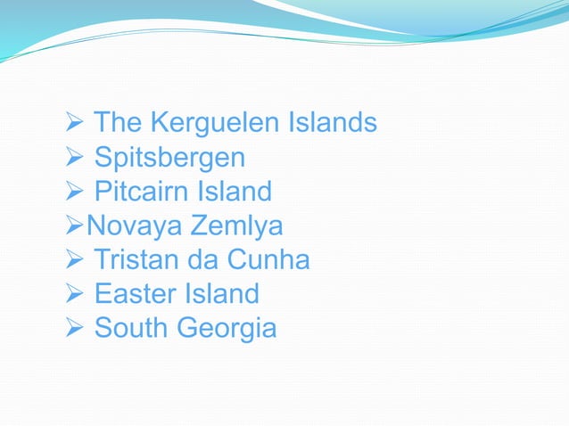 World’s most remote islands | PPT