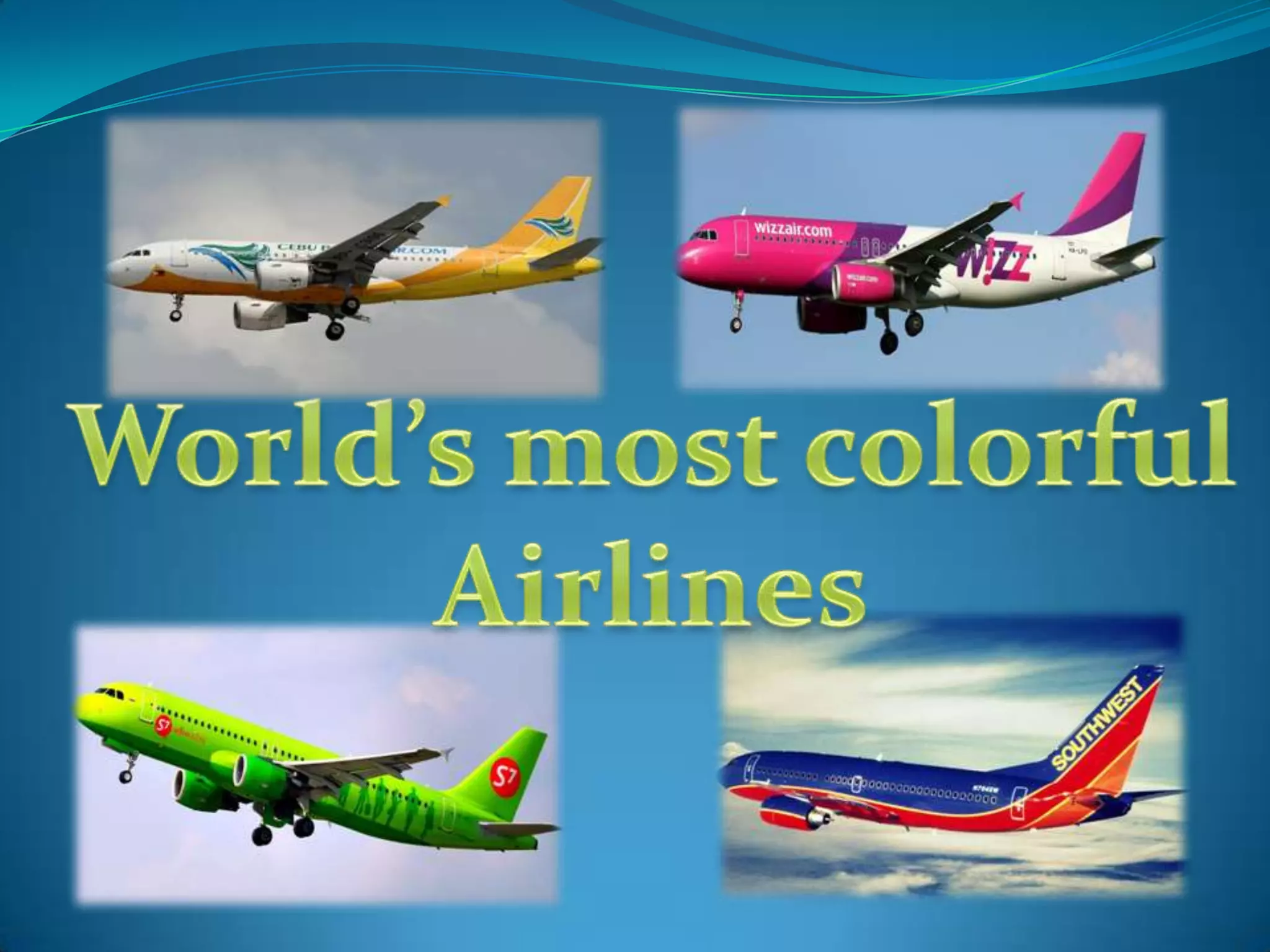 World's most colorful airlines | PPTX