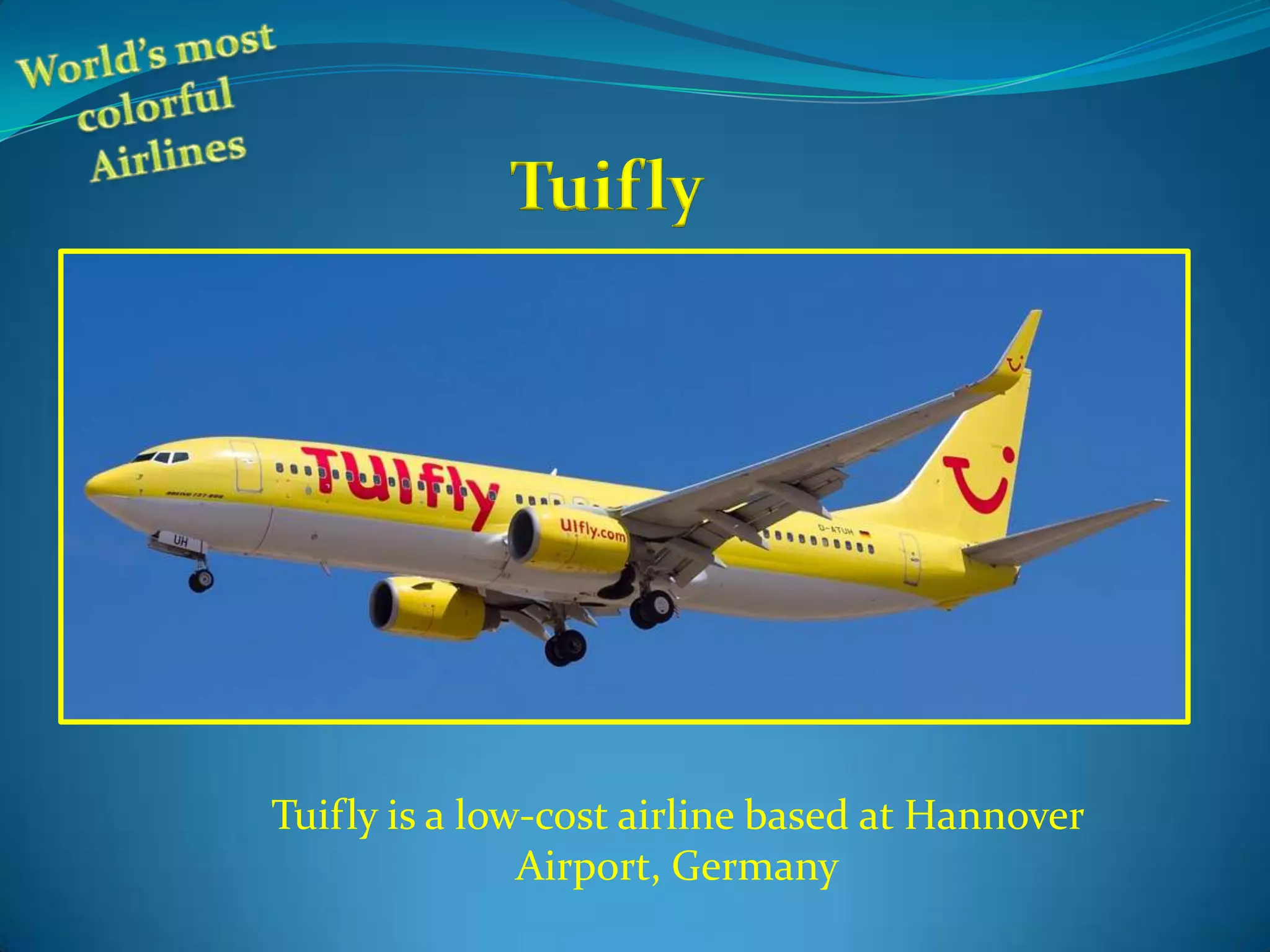 World's most colorful airlines | PPTX