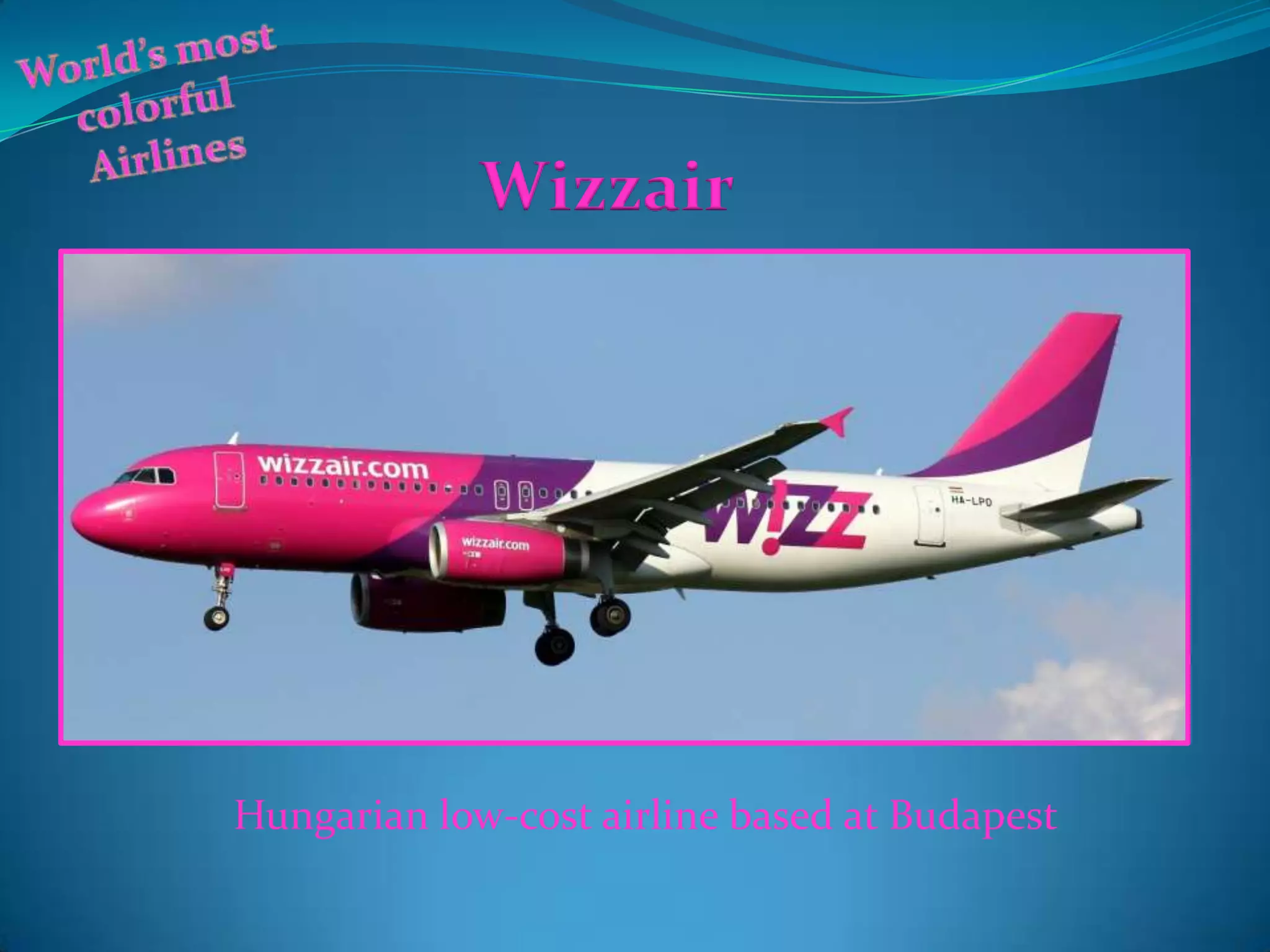 World's most colorful airlines | PPTX