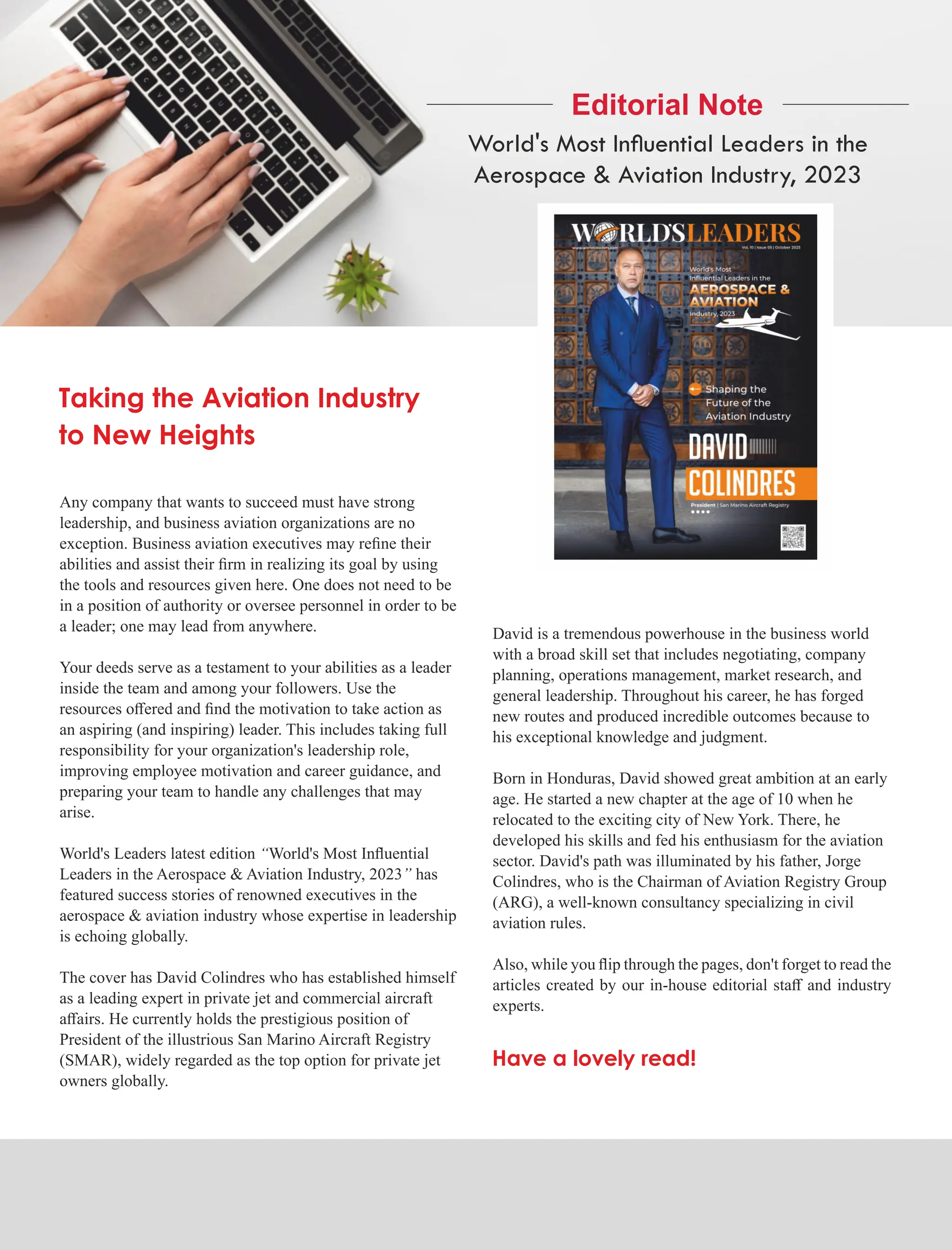 World’s Most Influential Leaders in the Aerospace & Aviation Industry ...