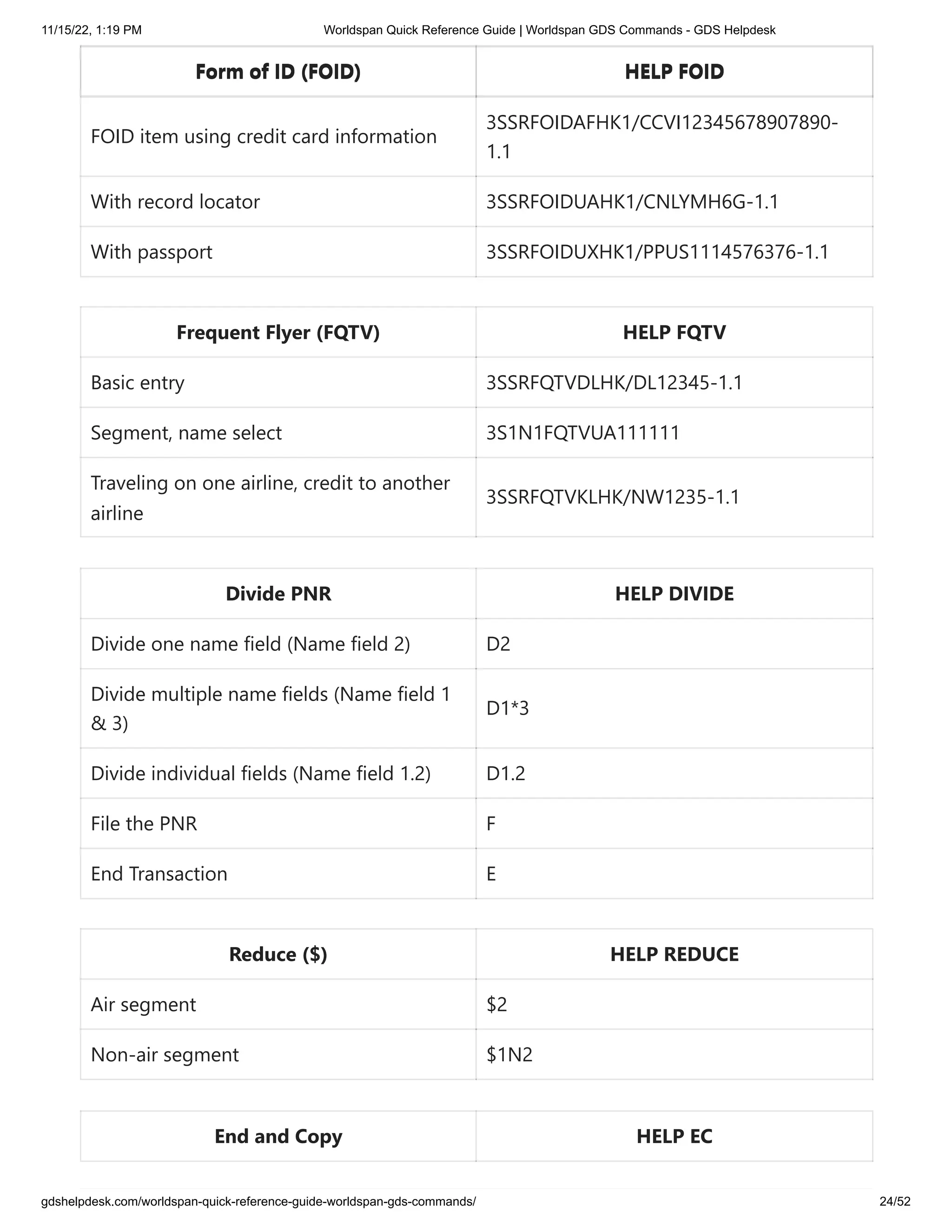 Worldspan-Quick-Reference-Guide.pdf Travel GDS commands notes for Sabre ...