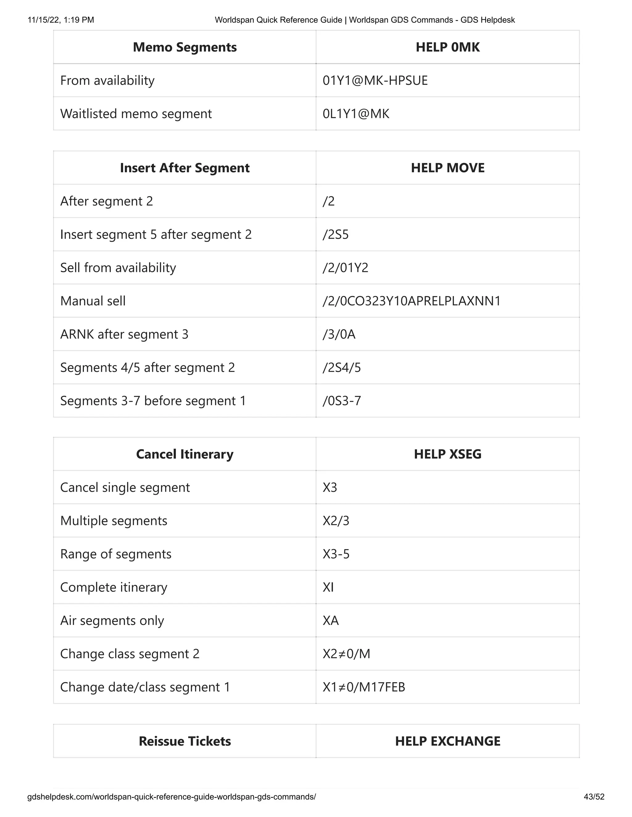 Worldspan-Quick-Reference-Guide.pdf Travel GDS commands notes for Sabre ...