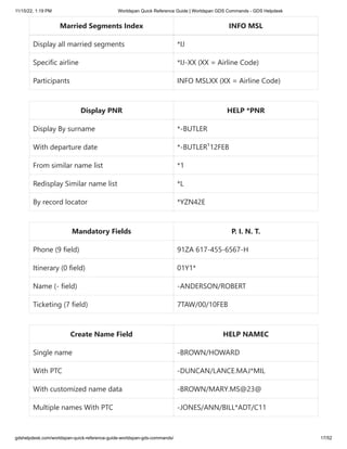 Worldspan-Quick-Reference-Guide.pdf Travel GDS commands notes for Sabre ...