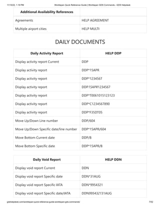 Worldspan-Quick-Reference-Guide.pdf Travel GDS commands notes for Sabre ...