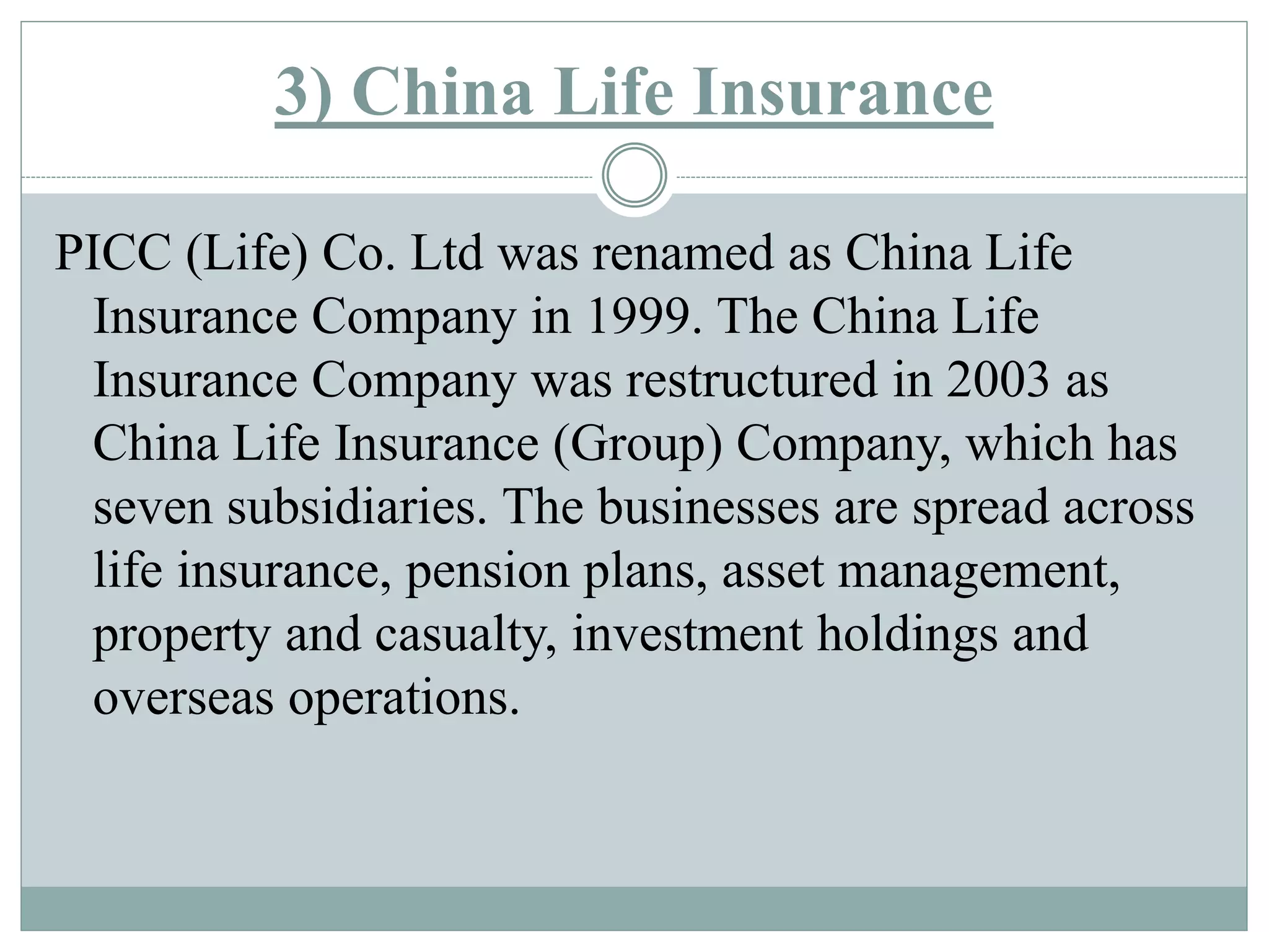 World's top 5 insurance companies | PPTX