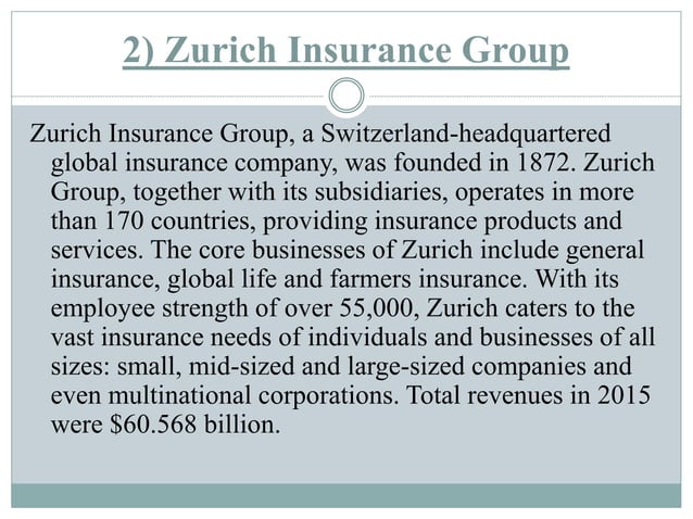 World's top 5 insurance companies | PPT