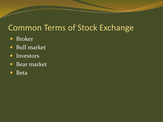 World`S Top Stock Exchange | PPTX