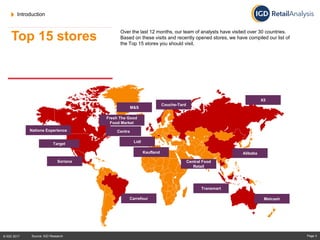 World stores to be visited 2018, IGD Guide | PPTX