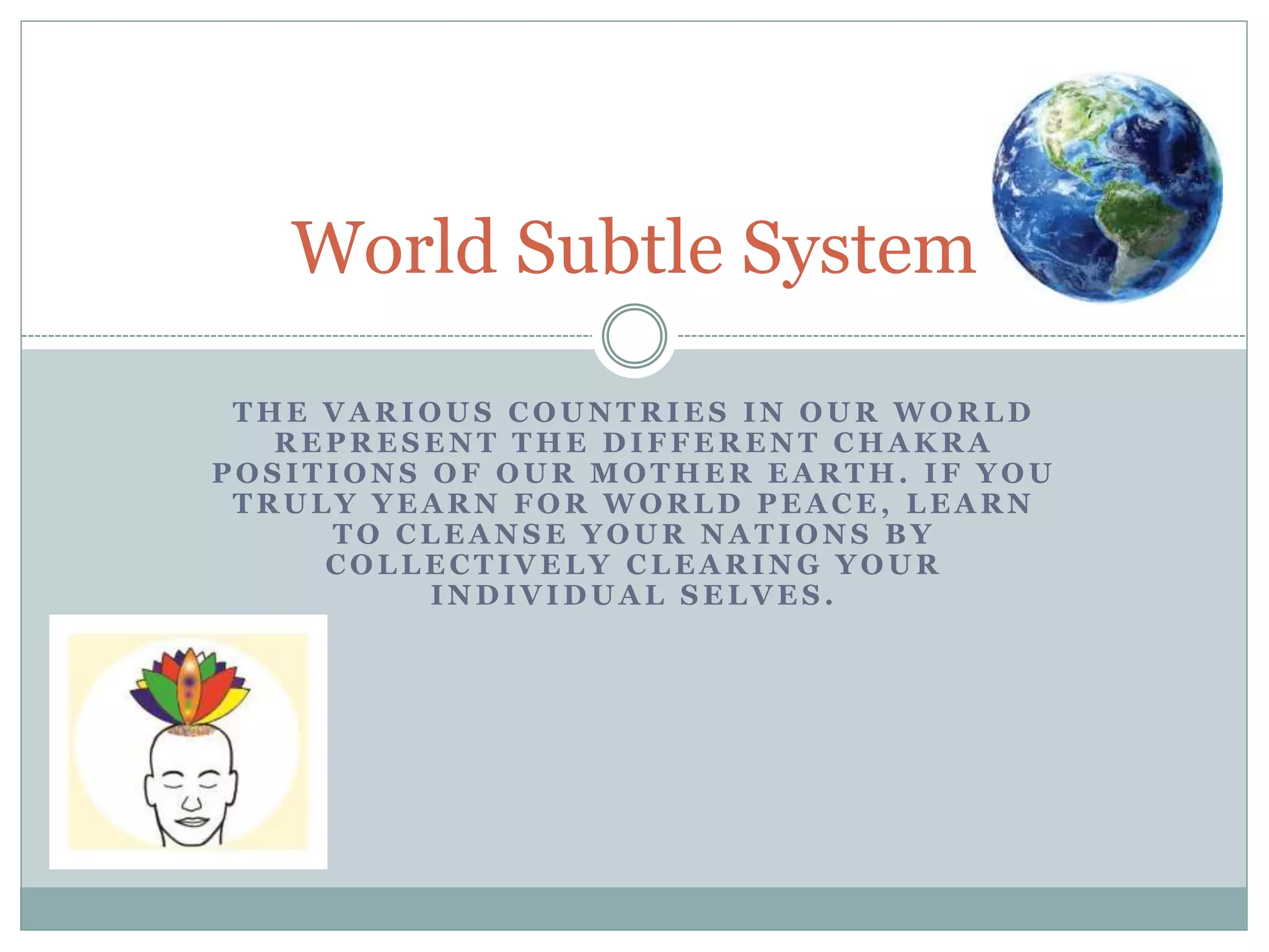 World Subtle System - Sahaja Yoga | PPTX