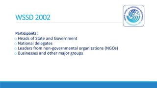 WORLD SUMMIT ON SUSTAINABLE DEVELOPMENT 2002 | PPTX