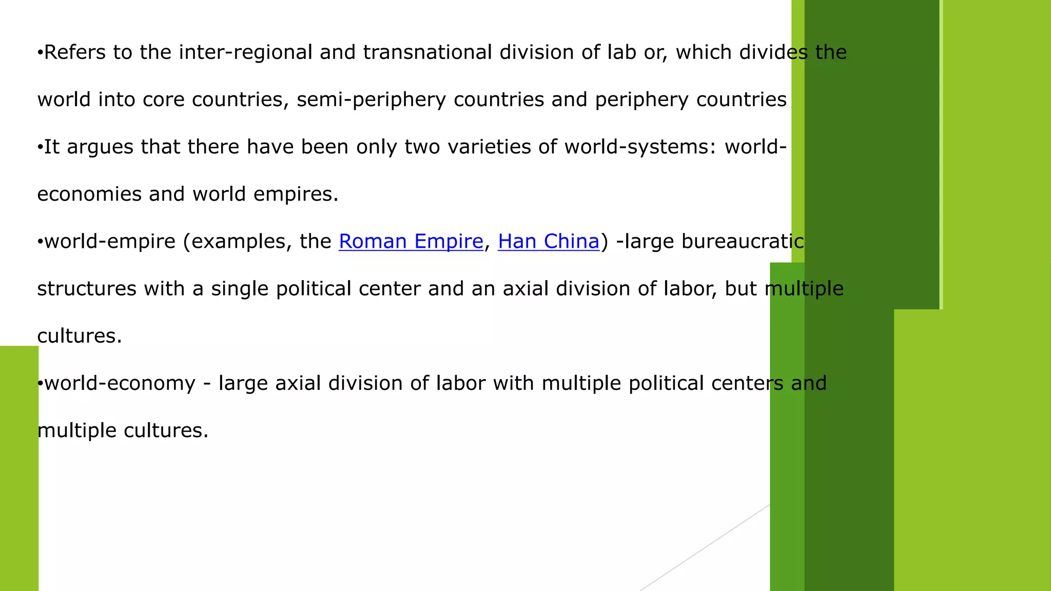 World system analysis | PPTX