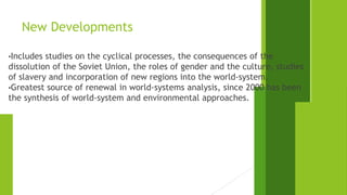 World system analysis | PPTX