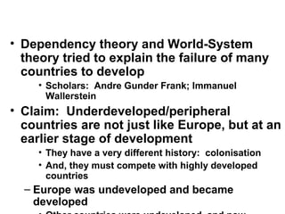 World system theory; Wallerstein | PPT